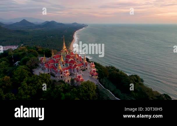 Experience the stunning beauty of Wat Tang Sai Temple overlooking the ...