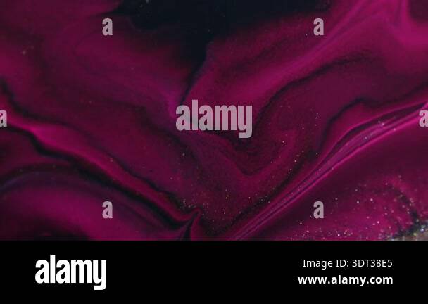 Ink splatter. Glitter wave. Defocused pink color particles water bubble ...