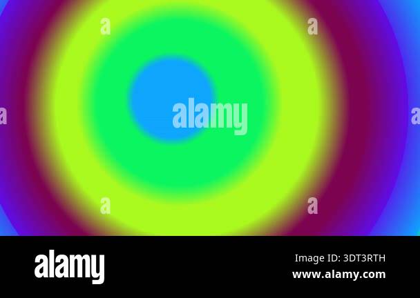 A mesmerizing visual of concentric circles in vibrant colors, creating ...
