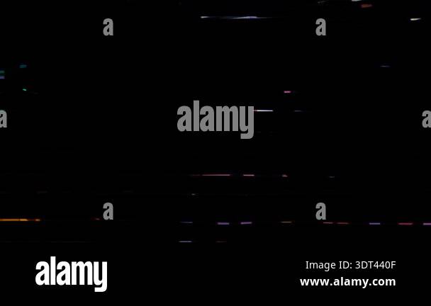 Dark glitch noise background with horizontal scan lines, digital ...