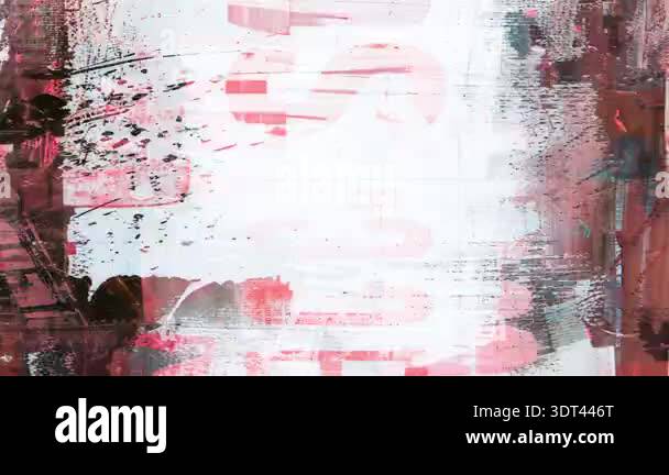 Red glitch distortion, abstract digital interference, corrupted data ...