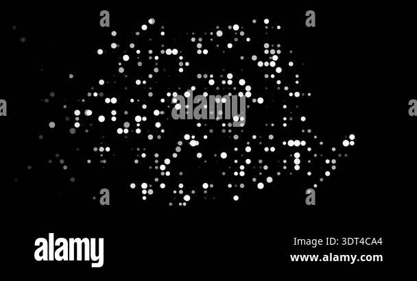 Dynamic Particle Map Forming Romania Silhouette Outline Stock Video ...