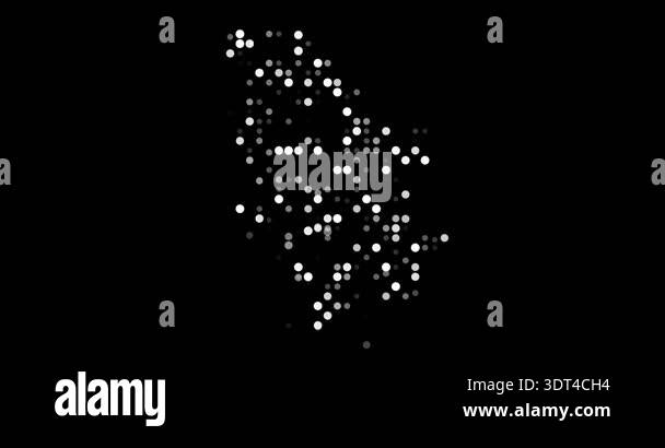 Animated particle data visualization map Stock Videos & Footage - HD ...