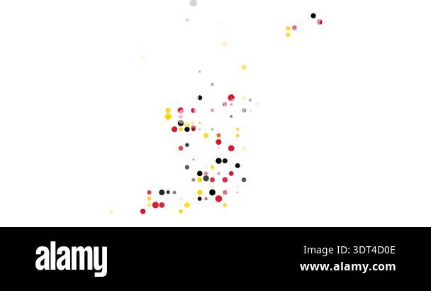 Animated Data Visualization Map of Trinidad and Tobago with Falling ...