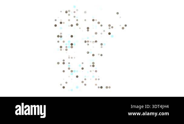 Abstract Motion Particles Form the Minnesota Map Outline Stock Video ...