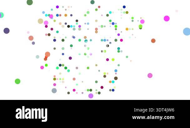 Abstract Dot Motion Constructing the Arkansas Map Animation Stock Video ...