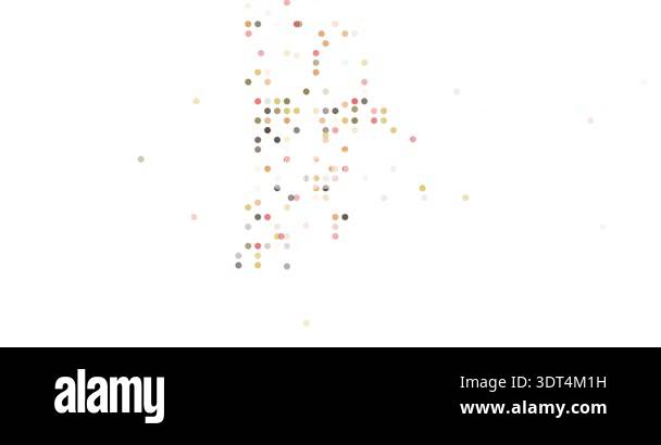 Generative Circle Flow Rhode Island Map Animation Stock Video Footage ...