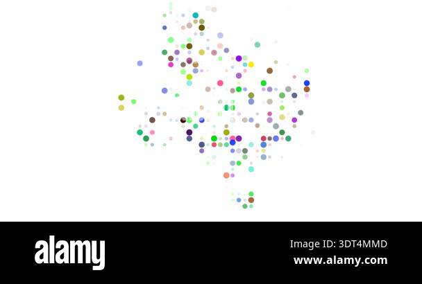 Animated Falling Spheres Create Texas State Border Stock Video Footage ...