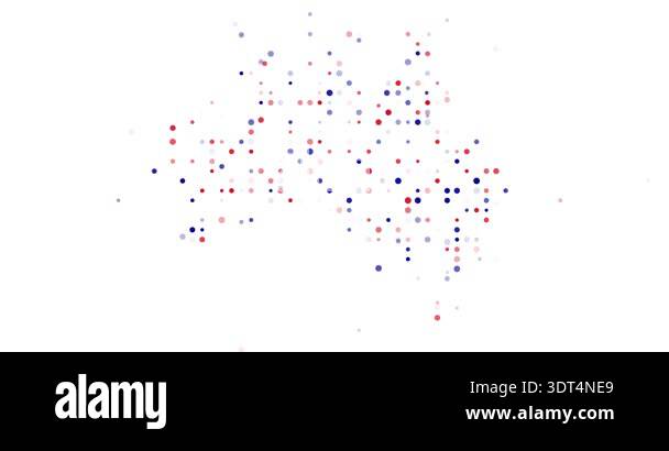 Falling Dots Reveal Australia Map Silhouette Stock Video Footage - Alamy