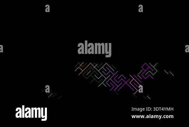 Linear Motion Graphics Mexico Map Construction Video Stock Video ...