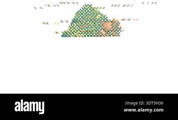 Corporate Style Swaziland Map Animation with Diagonal Stripes Stock ...