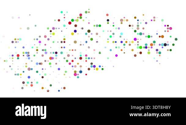 Generative Particles Coalesce Creating Slovakia Map Outline Stock Video ...