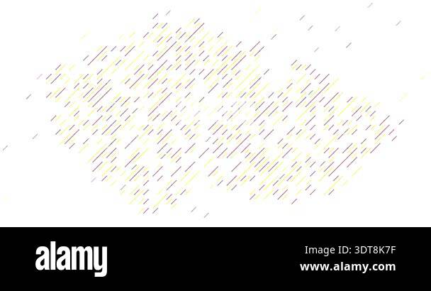 Elegant Diagonal Stripes Czech Republic Map Background Loop Stock Video ...