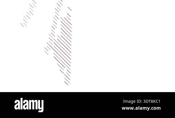 Structured Diagonal Animation Presenting Germany Country Map Stock ...