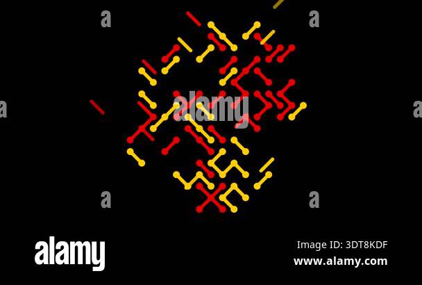 Incoming Diagonal Elements Build Germany Map Animation Stock Video ...