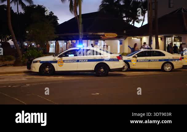 Honolulu, Hawaii - 27 Jan 26: Honolulu Police Department HPD patrol ...