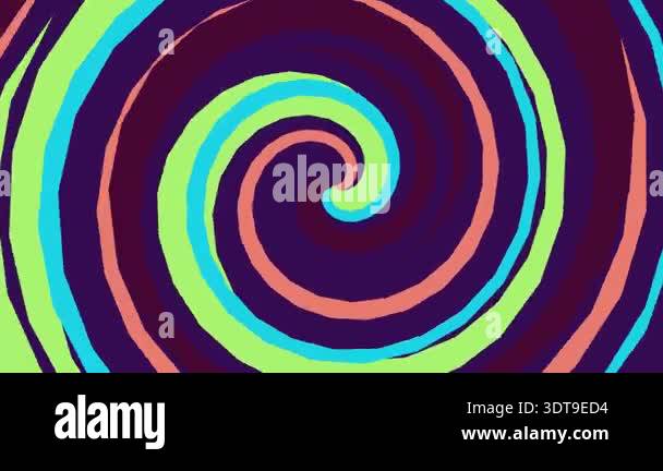 Dynamic abstract background featuring a mesmerizing, colorful spiral ...
