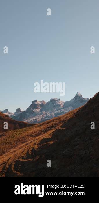 Panoramic view of picturesque Swiss Alps with rocky mountain peaks ...