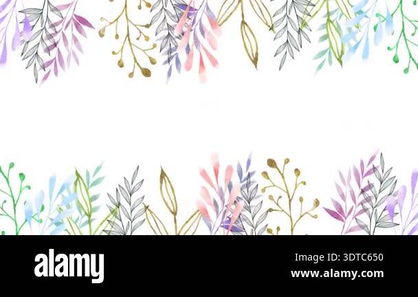 leaves waving on white background, spring season video Stock Video ...