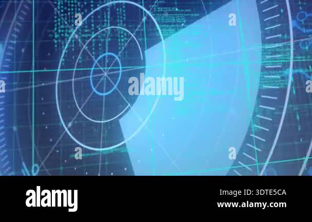 Digital grid loading and reticle appearing then scanning data using ...