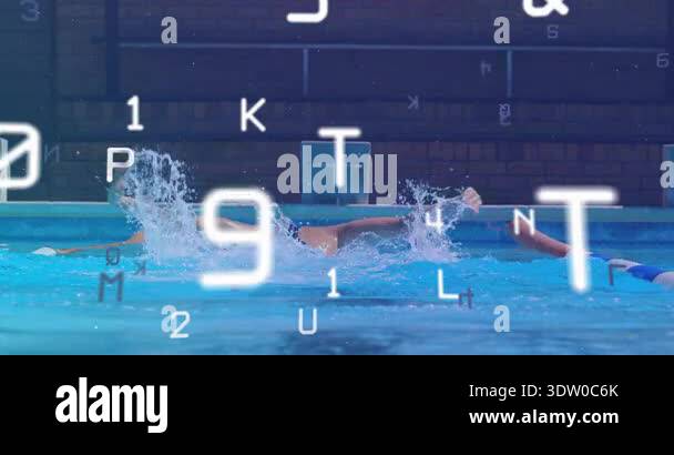 Swimmer initiating butterfly stroke with strong dolphin kick showing ...
