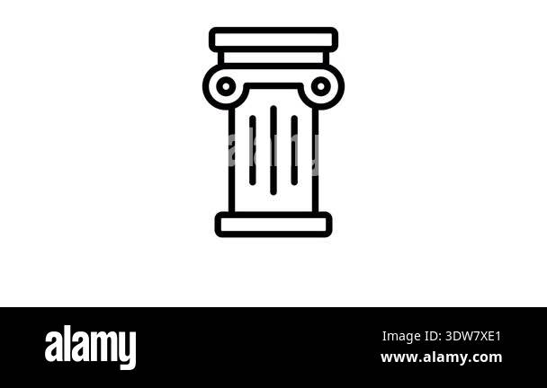 Download this premium animated icon of roman and greek antique column ...