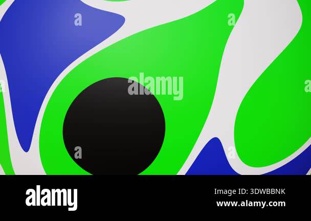 Abstract design featuring green and blue shapes Stock Video Footage - Alamy