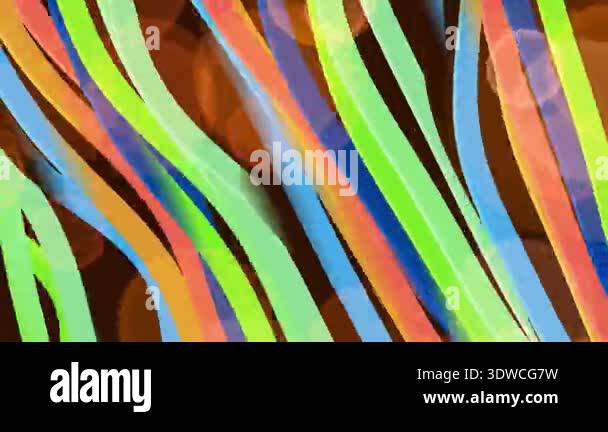 animated abstrack background twirl on retro color and vintage style art ...
