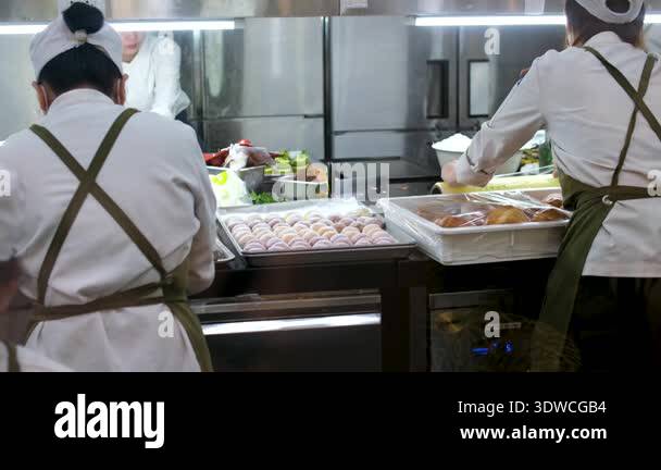 Bakery teamwork preparation. Industrial bakery workers . BB Bakery ...