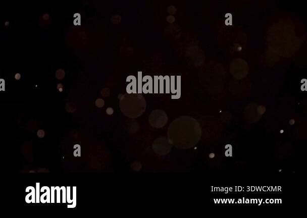 Cinematic background featuring gentle golden light bokeh circles and ...