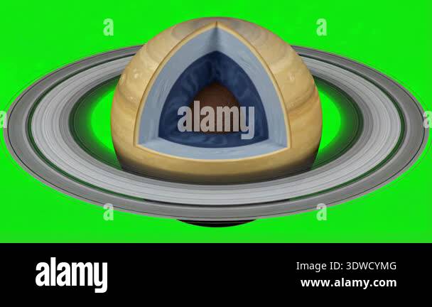 Explore the fascinating internal structure of Saturn, revealing its ...
