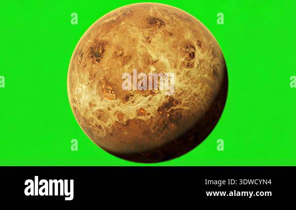 A captivating video of the planet Venus, the second planet from the Sun ...