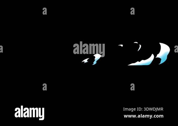 Animated sequence depicting a rocket launch with smoke and motion ...