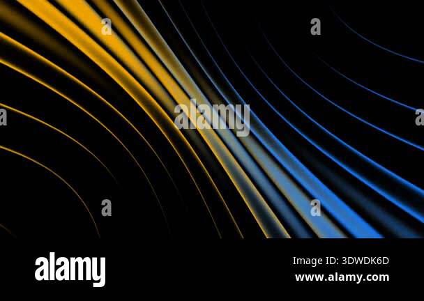 Colorful waves move smoothly across the screen in a digital display at ...