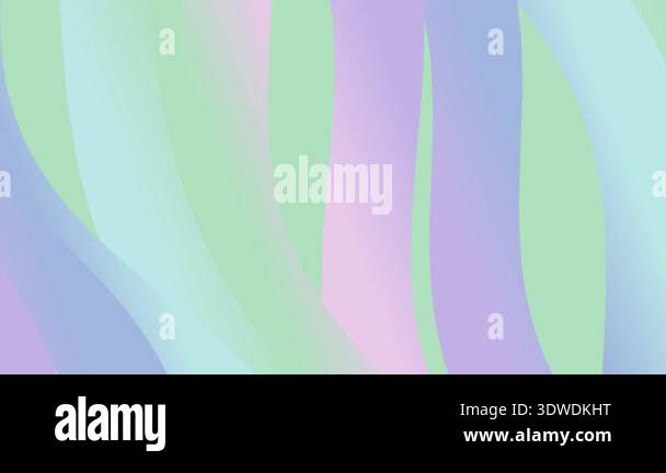 Animated video footage of pastel color gradient wavy lines in soft ...
