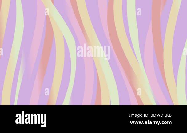 Animated video footage of soft pastel swirling wavy lines creating a ...