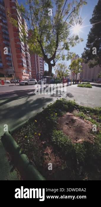 Benidorm, Alicante,Spain.2026-02-19.A vertical-oriented wide shot of a ...
