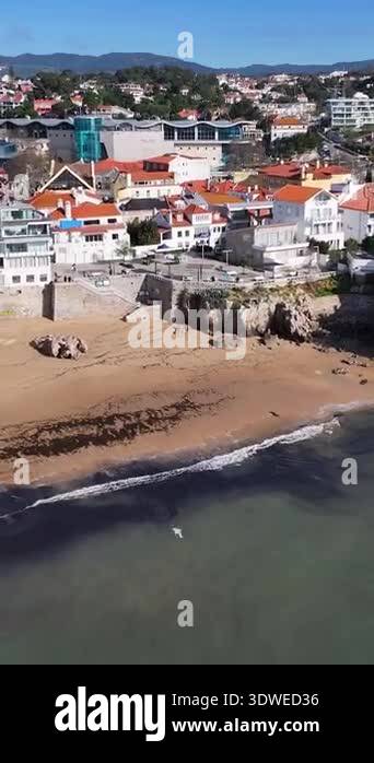 Cascais Skyline At Cascais In District Of Lisbon Portugal. Coastal City ...