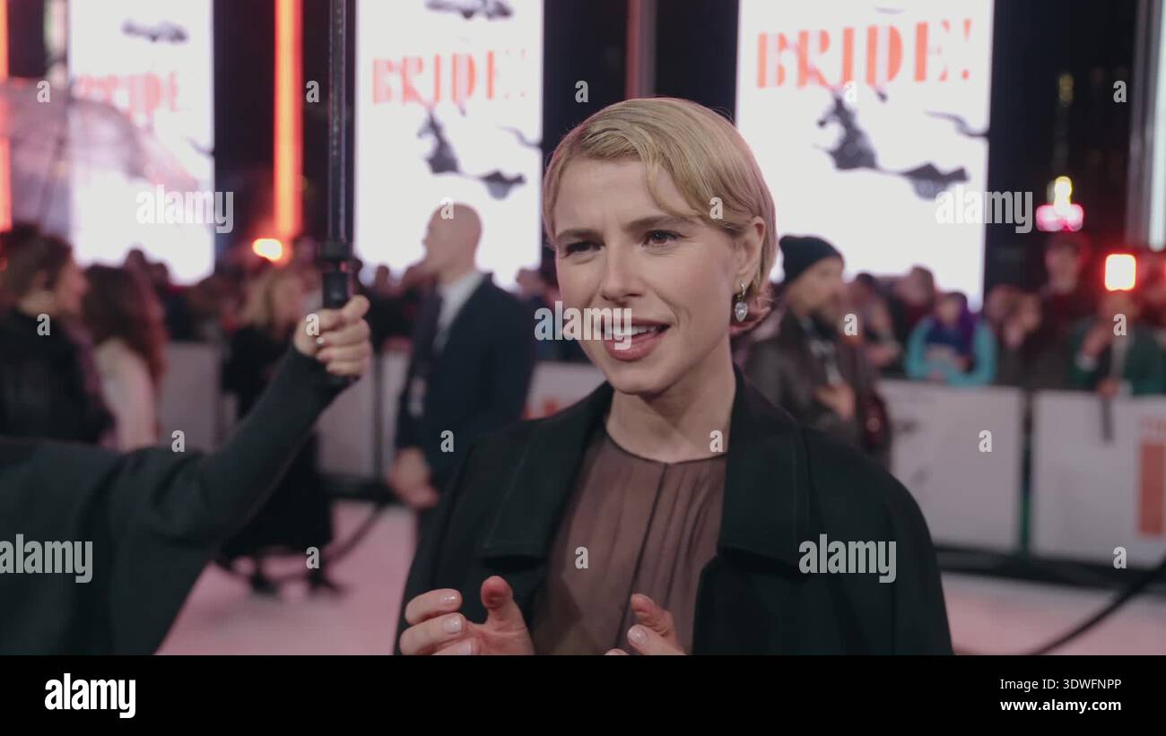 Jessie Buckley, Christian Bale, and Maggie Gyllenhaal interview at The ...