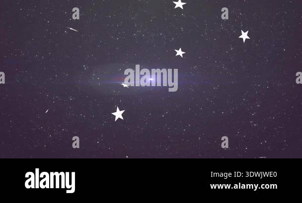 Opening on dark purple void stars drifting inward around pulsing lens ...