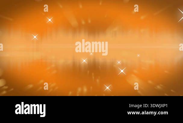 Soft orange glow starting twinkling stars drifting outward as gradient ...