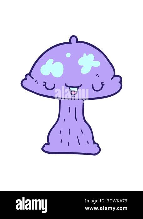 bobbing motion animation of a cartoon toadstool design Stock Video ...