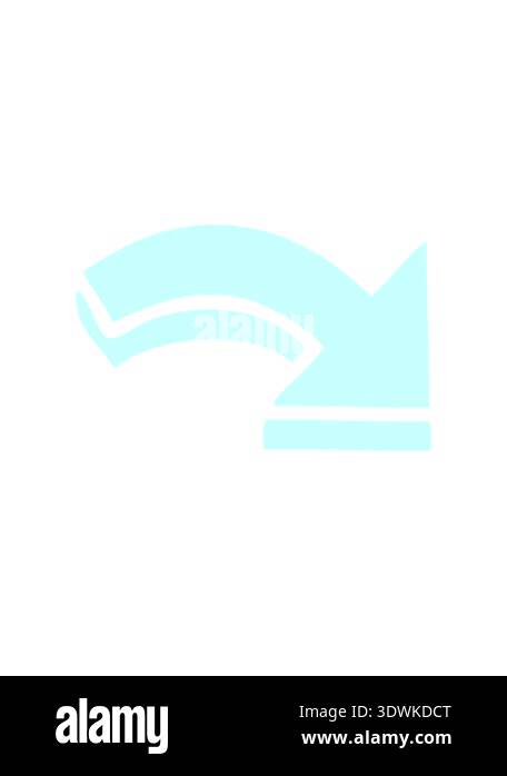 power up animation of flat symbol of a pointing arrow icon Stock Video ...