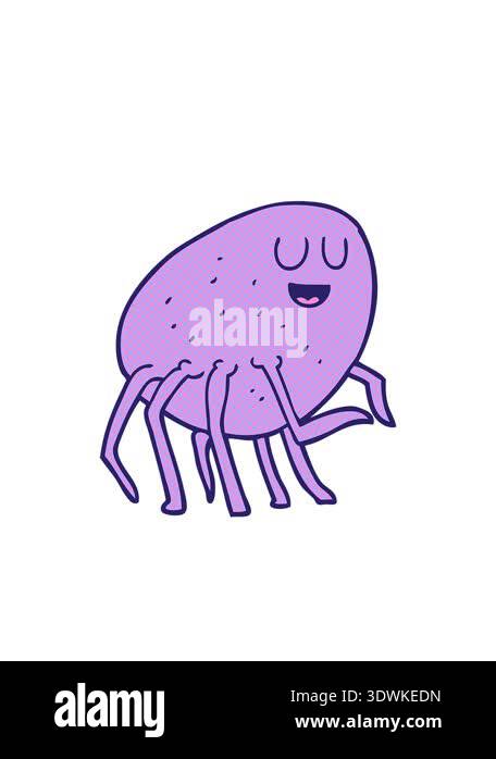 blinking radial lines animation of freehand drawn cartoon tick Stock ...