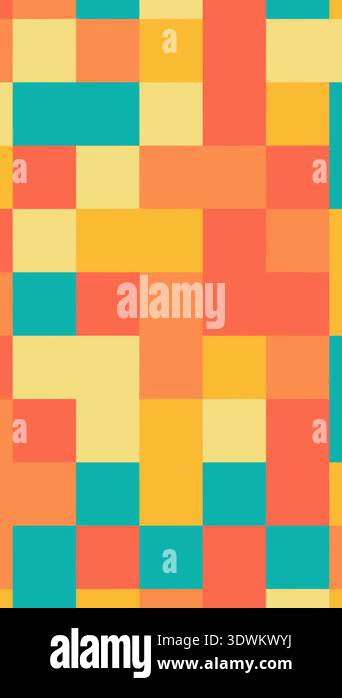 Seamless Geometric System Motion Graphic Bauhaus Background Stock Video ...