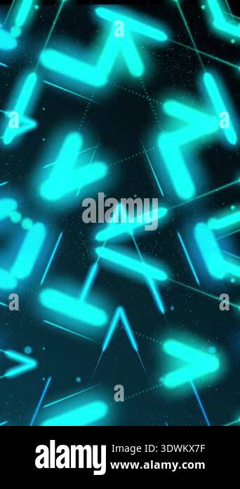 Abstract Particle Portrait Background with Vibrant Colors Stock Video ...