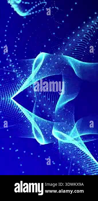 Abstract Particle Portrait Background with Vibrant Colors Stock Video ...