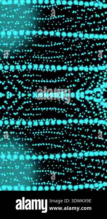 Abstract Particle Portrait Background with Vibrant Colors Stock Video ...