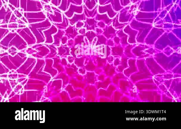 Abstracts Twirls Kaleidoscope A, Mesmerizing Neon Fractal Pattern ...