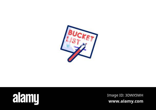 Bucketlist Animated Icon Professional animated icon designed for modern ...